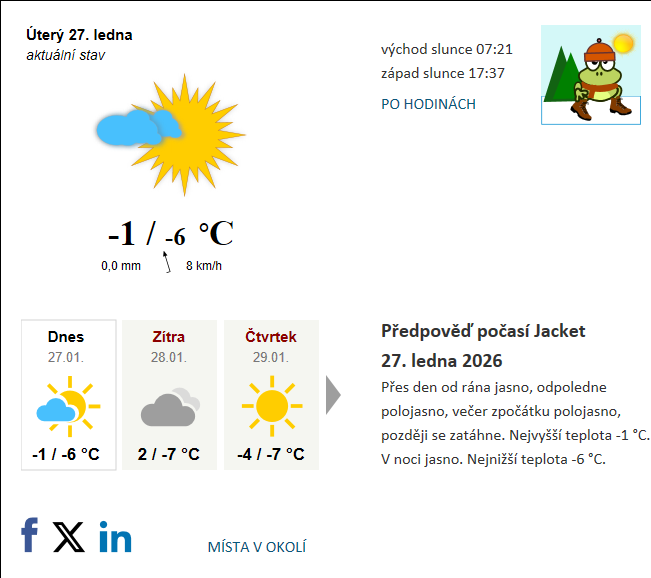 Počasí Jacket, Missouri, USA dnes - aktuální předpověď počasí Jacket ...